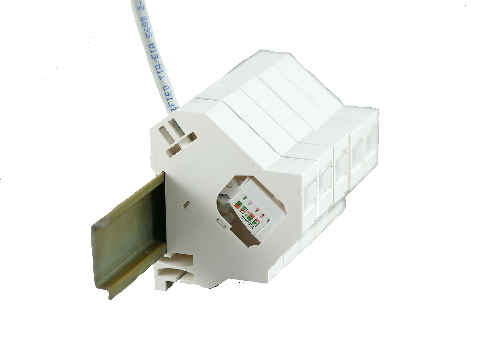 ADAPTER DIN-RJ45 RAIL CAT6 UTP | Skarvstycken | Onninen