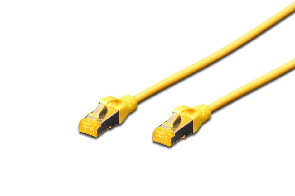 DIGITUS CONNECTING CABLE CAT6A S-FTP 10m YELLOW | Copper Cords And ...