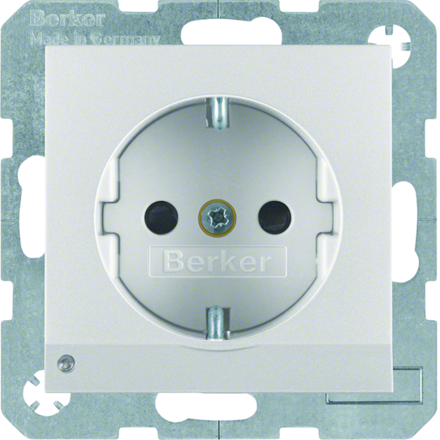 HAGER SOCKET OUTLET 1S/16A UKR LED ALU | 25 Socket Outlets | Onninen