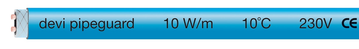 DEVI LÄMMITYSKAAPELI ITSERAJOITTUVA DEVIPIPEGUARD 10 270M KELA | Sulanapitokaapelit | Onninen