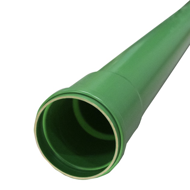 PIPELIFE CABLE PROT.PIPE PVC GREEN 110x5,3 SN16 6m WITH SEALING ...