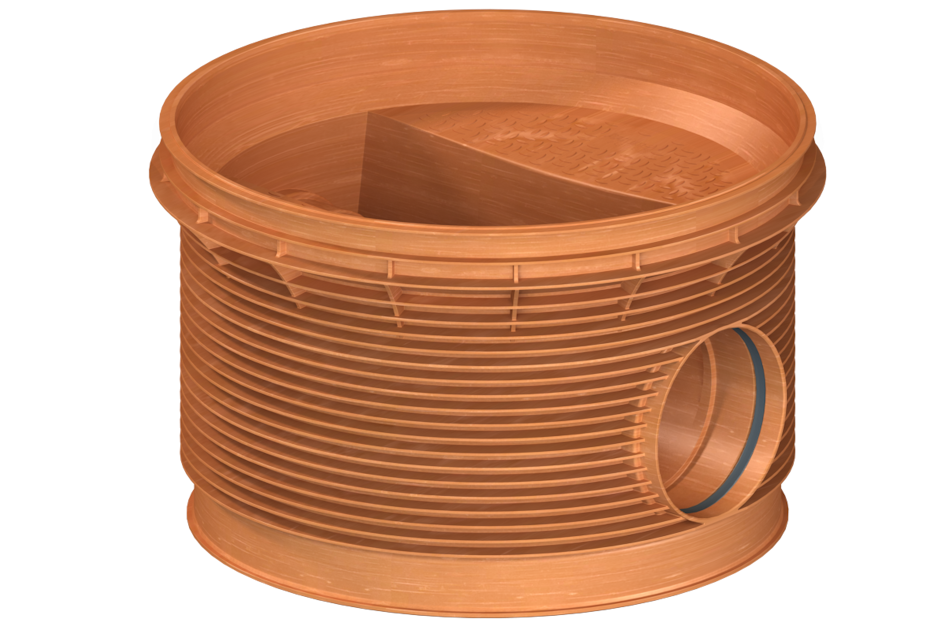 BOTTENDEL 1000X315MM NEDST.BRUNN RAK | Nedstigningsbrunn Polar PRO 1000 ...