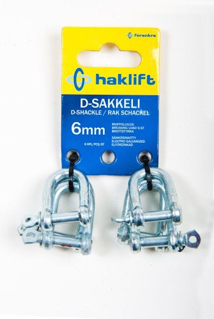HAKLIFT SAKKELI HAKLIFT M6 6/kpl | Vaijeri- ja ketjutarvikkeet | Onninen