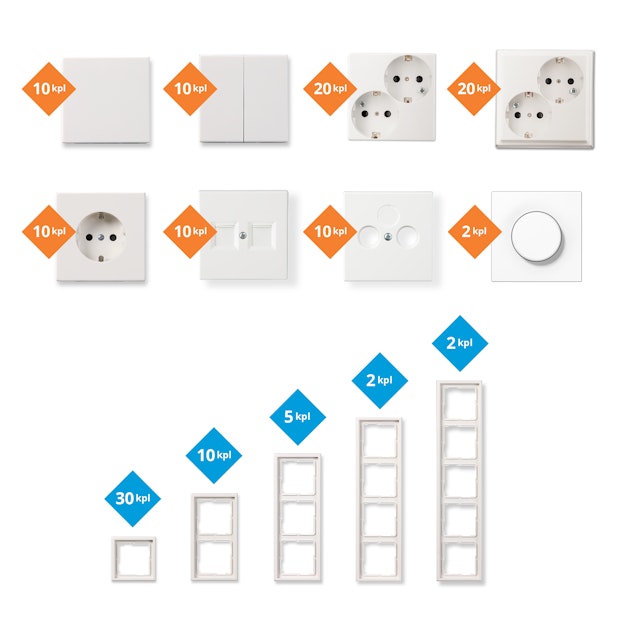 ENSTO SOCKET-OUTLET ENSTO INTRO INTRO ONE FLAT PACKAGE | 25 Socket ...