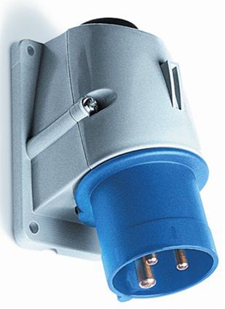 VÄGGINTAG IP44 216BS6 | IEC/CEE-don vägg/panel -intag | Onninen