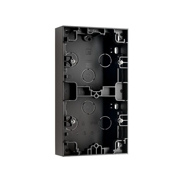 SG SURFACE MOUNTED ENCLOSURE BACK BOX BLACK 2X | Surface Mounting ...