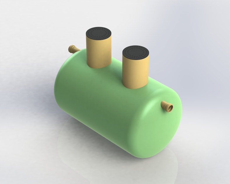 ECOTANK SEPTIC TANK ECOTANK 2000L 1200x2000mm | Wastewater Treatment ...