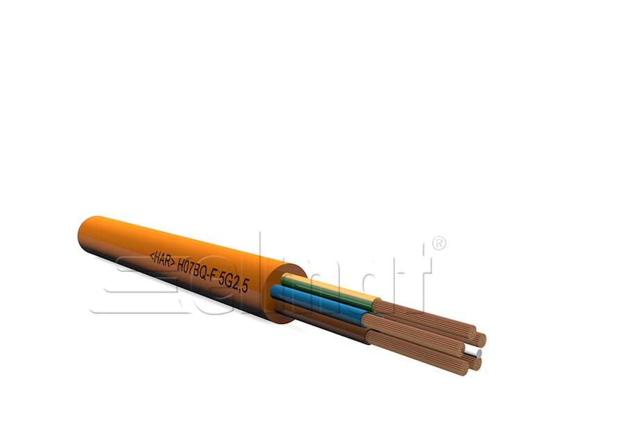 ELMAT POLYURETHANE CABLE H07BQ-F 4G2,5 OR D500 Eca | Rubber And Pu ...