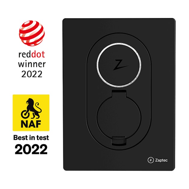 ZAPTEC GO ASFALT SORT 7,4-22 KW IT/TN | Elbillader | Onninen AS