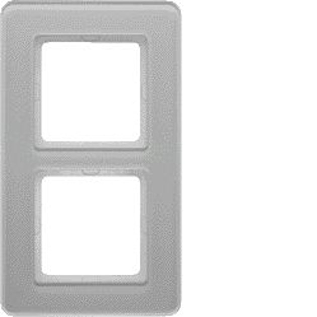 HAGER FRAME Q.7 2-F. GLASS PURE WHITE | Cover Frames And Plates | Onninen