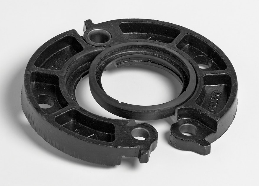 VICTAULIC Flange Adapter DN50 PN10-16 St.741 Black EPDM Washer Plate ...