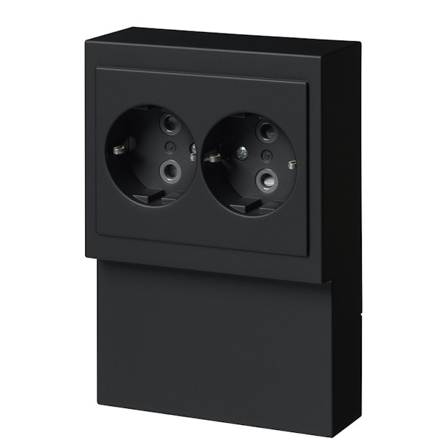ABB SOCKET OUTLET IMPRESSIVO DOUBLE SOCKET O 16A SKIRTING | Surface ...