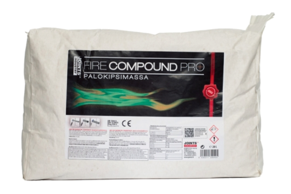 JOINTS PALOKATKOMASSA JOINTS FIRE COMPOUND PRO+ 20L | Tasoitteet, kitit ...