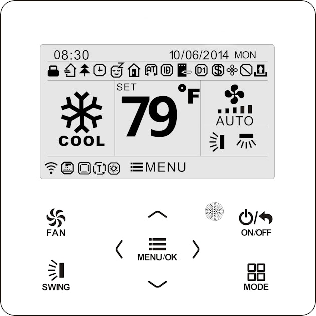 ARGO WIRED CONTROLLER XK76 | Ac Split Units | Onninen