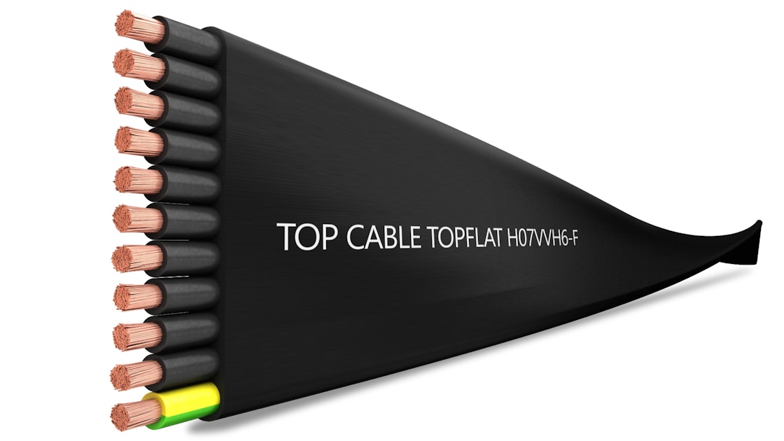 TOP CABLE FLAT CABLE H07VVH6-F 12G1,5 BLACK D500 | Kaapelit | Onninen