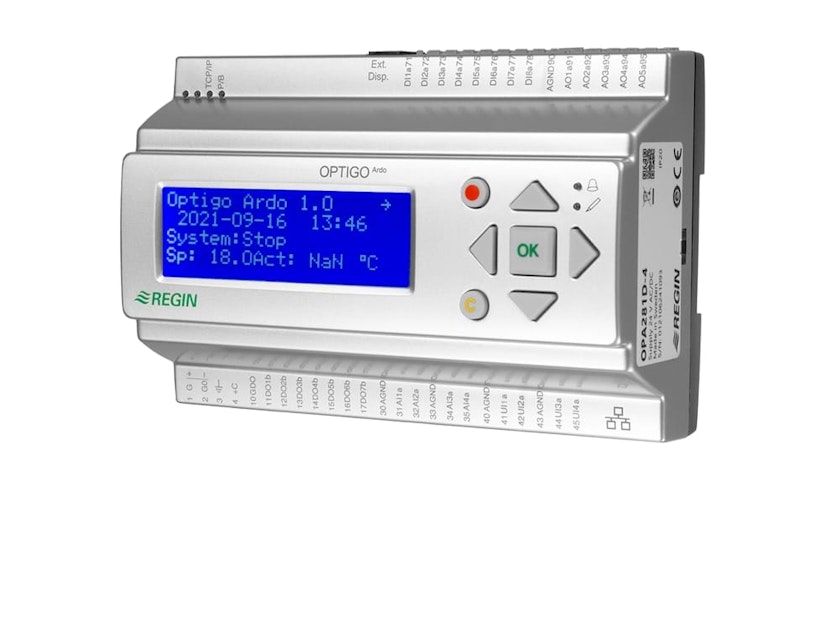 REGIN VENT. KONTROLLER OPA281D-4 OPTIGO ARDO 28 I/O RS485 DIN | Onninen