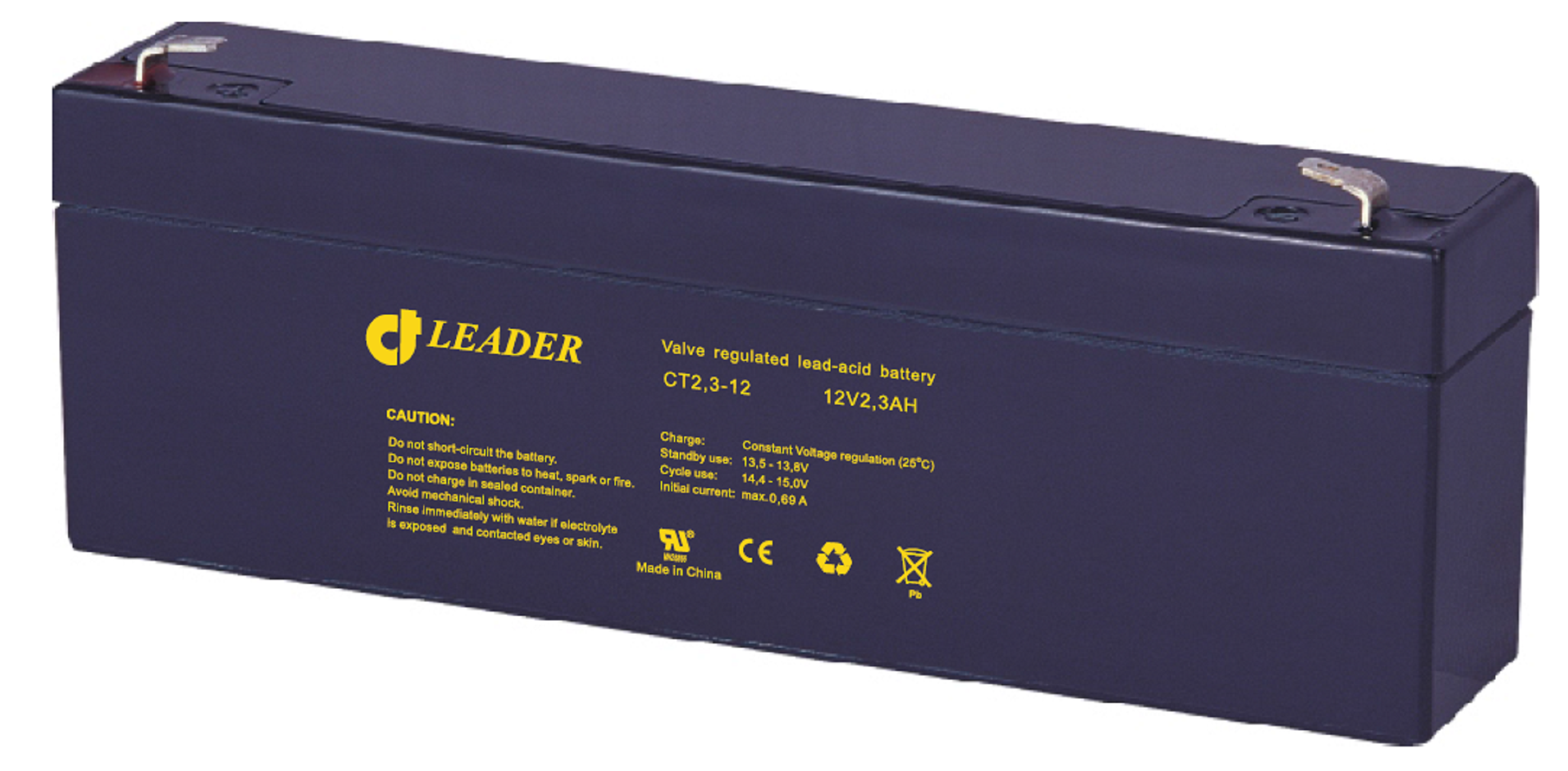 CT-LEADER AKKU LYIJY SULJETTU CT-LEADER CT2.3-12 12V/2.3Ah F1-NAPA | Akut | Onninen