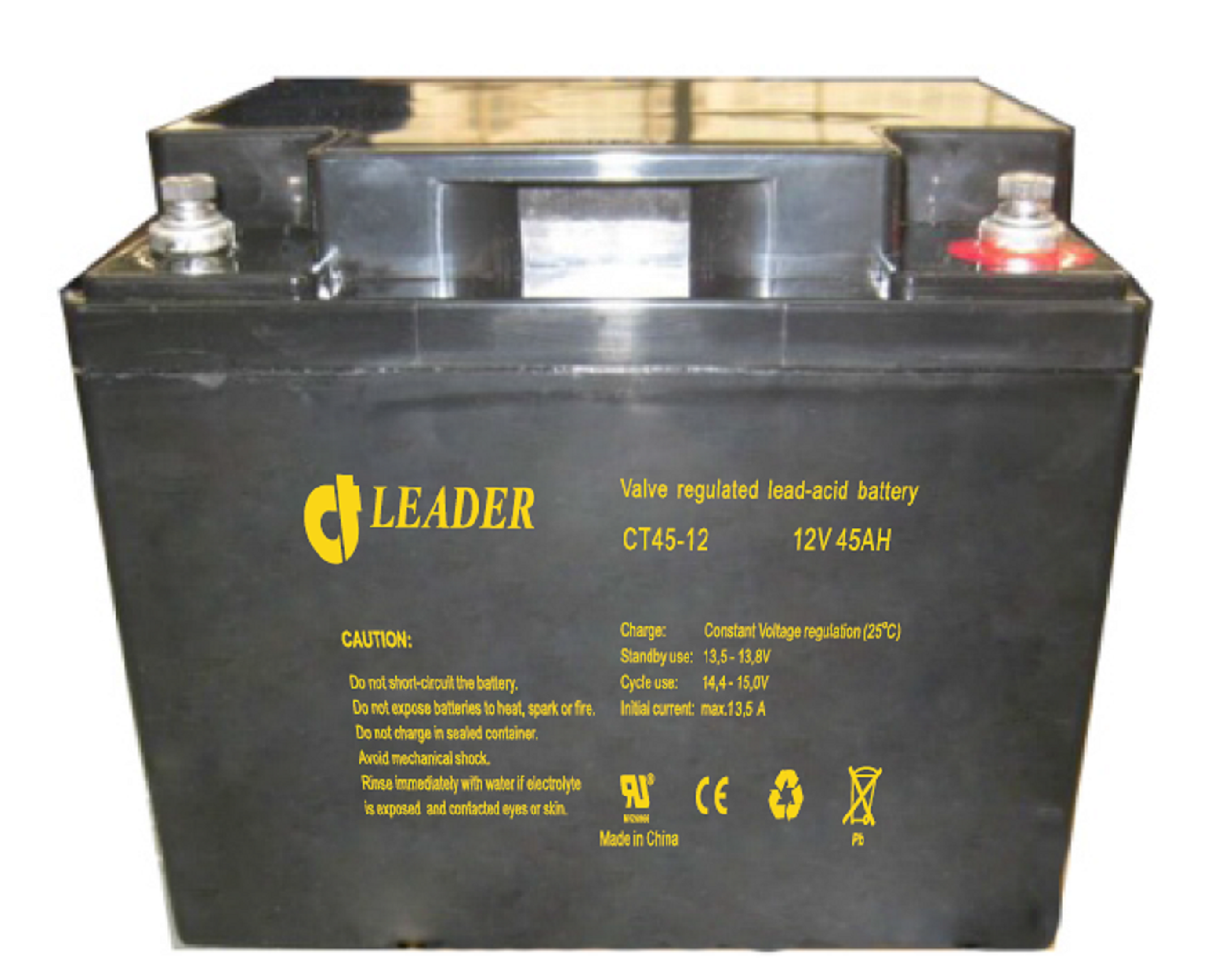 CT-LEADER VRL AGM LEAD ACID BATTERY CT45 -12 197X165X170 12V 45AH ...