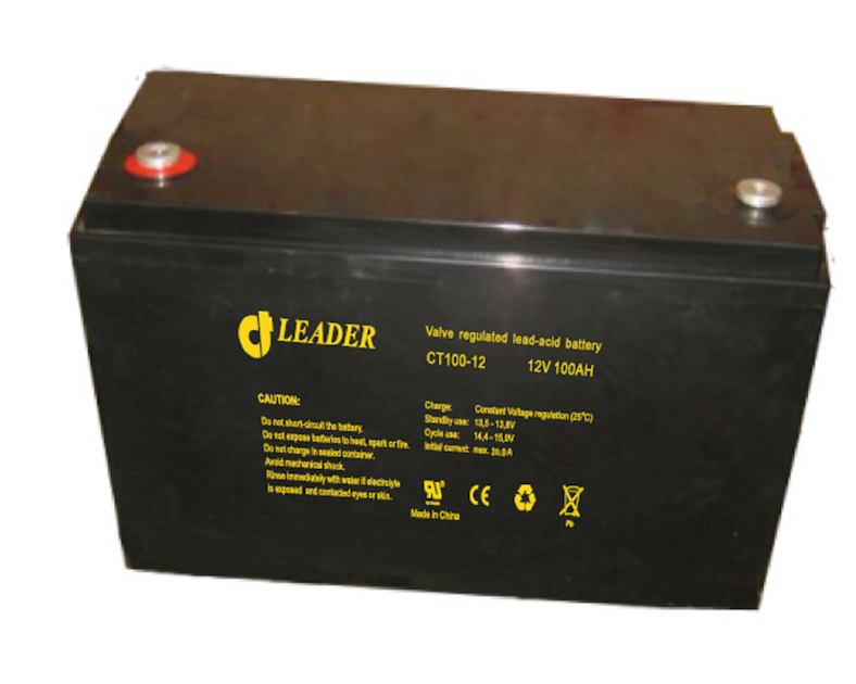 CT-LEADER VRL AGM LEAD ACID BATTERY CT100 -12 330X172X220 12V 100A ...
