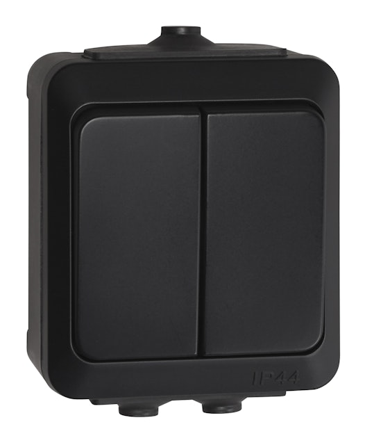 OPAL SURFACE TYPE WALL SWITCH OPAL 5/16A/250V/IP44 PPR BLACK | 20 ...
