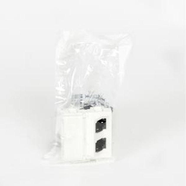 M45 SOCKET 1 MODULE FTP 45° - 2M - hvit | Koblingsmatriell uttak ...