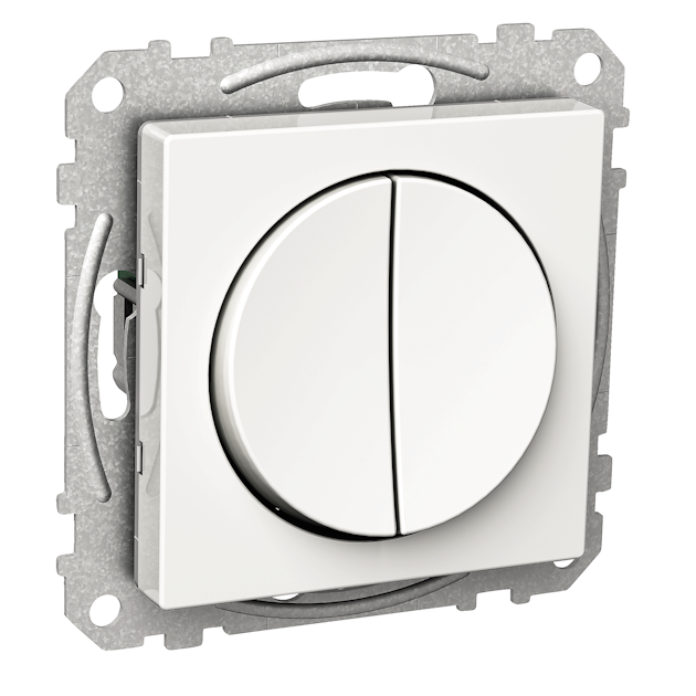 SWITCH 6+6 SWITCH ROUND WHITE | Innfelte brytere standard | Onninen AS