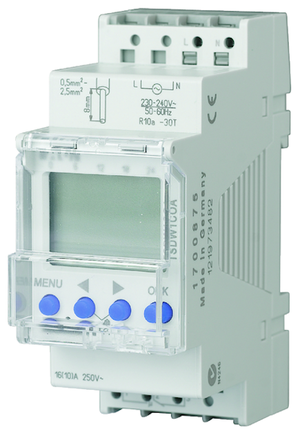 Digital Astro timer, 1 kanal TSDW1COA | Koblingsur | Onninen AS