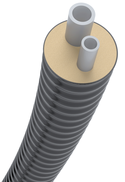 CALPEX CALPEX TAP WATER PIPE 40+32/126mm DUO PN10 | Insulated Plastic ...