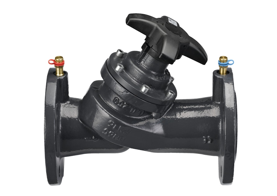 Balansinis flanšinis ventilis MSV-F2 su matavimo antgaliais DN100, kvs ...