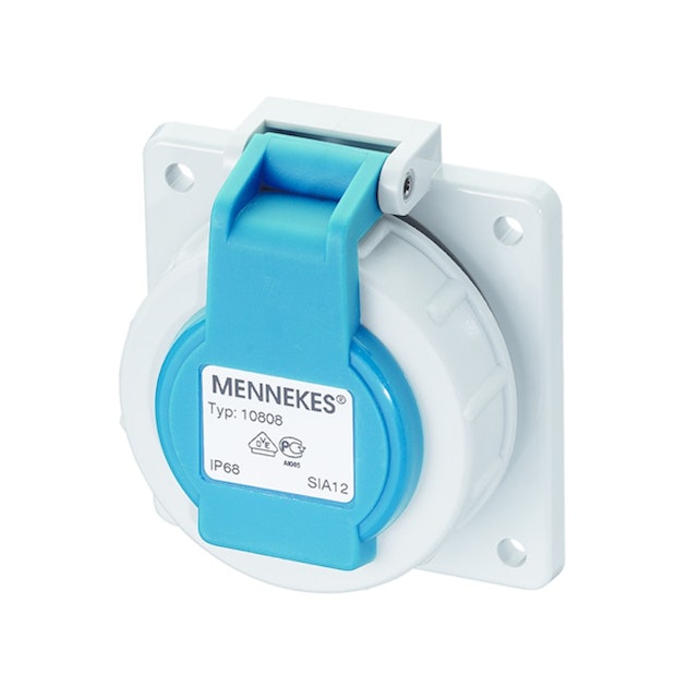 MENNEKES SCHUKO PANEL 10808 16A2P+E 230V IP68 | Power Socket Outlets ...