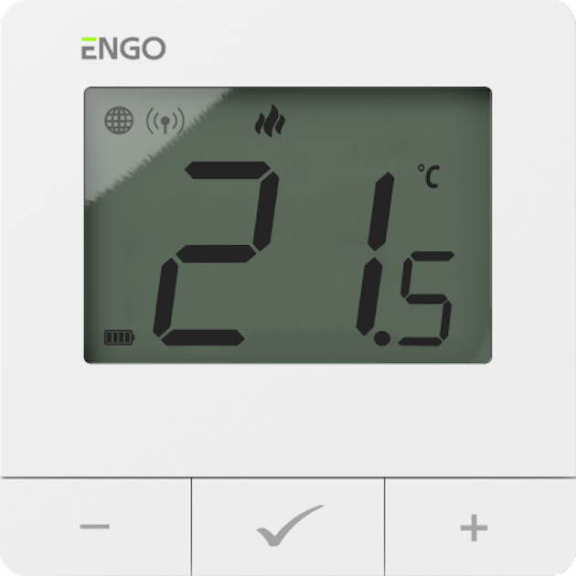 ENGO TERMOSTAAT SMART E25-BATW ZIGBEE/868MHZ VALGE 2xAA | Onninen