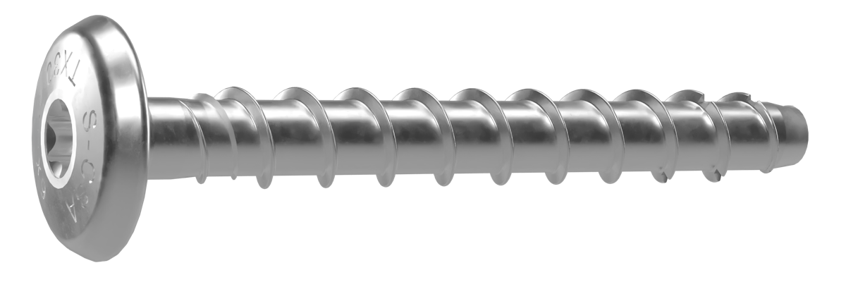 SORMAT CONC SCREW SORMAT S-CSA PAN ZP 6X40/5 (FL) T30 ZP 100PCS ...