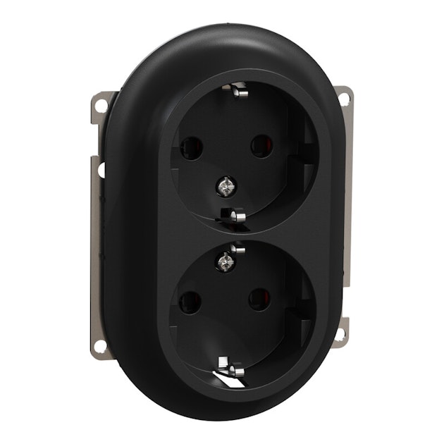 SOCKET-OUTLET ELKO ONE DSO SCHUKO C-PLATE SCREWLESS | Innfelte ...