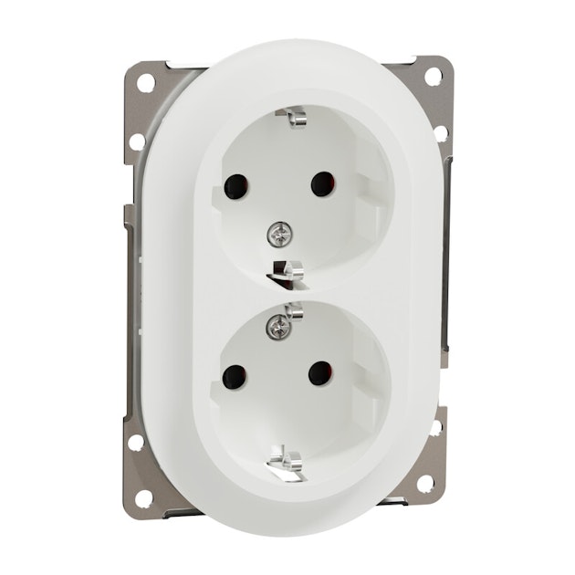 ELKO SOCKET-OUTLET ELKO ONE DSO SCHUKO C-PLATE LOW SCREW | 25 Socket ...