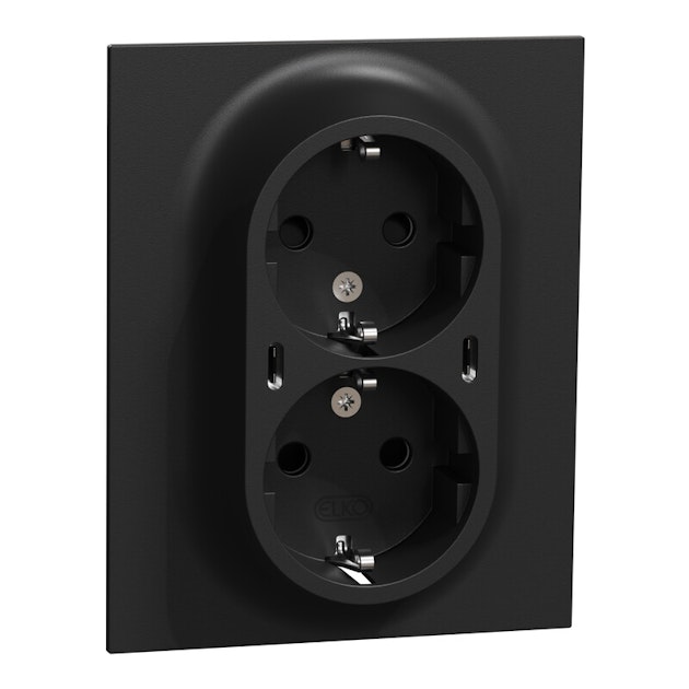 SOCKET OUTLET W USB ELKO ONE DSO WITH 2X USB C PD CHARGER ...