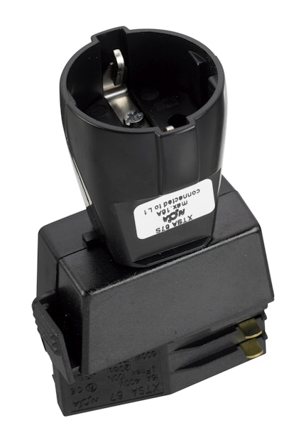 GLOBAL TRAC LIGHTING TRACK ADAPTER XTSA67S-2 SCHUKO-ADAPTERI BL ...