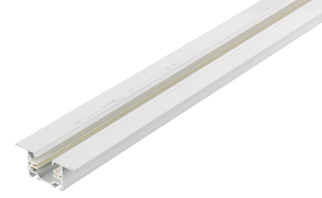 GLOBAL TRAC 1-CIRC.TRACK RECESSED 1M WH GBF2100-3 1-V FLUSH 1m VIT ...