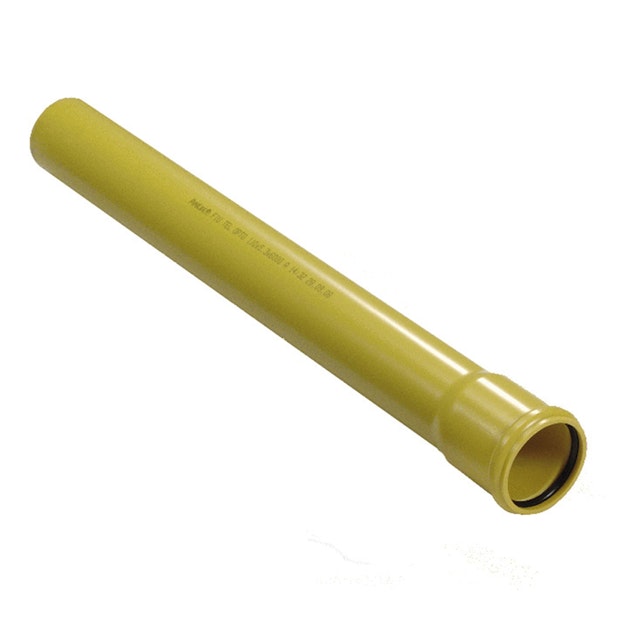 PIPELIFE CABLE PROT.PIPE PVC YELLOW 50x2,0 SN16 6m WITH SEALING ...