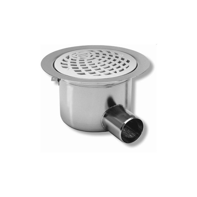 PURUS FLOOR DRAIN HORIZONTAL PURUS BIGG 75 P UNTRAPPED SS | Floor ...