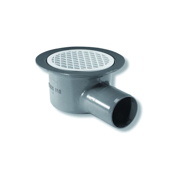 PURUS FLOOR DRAIN HORIZONTAL PURUS BIGG 110 E UNTRAPPED CAST IRON ...