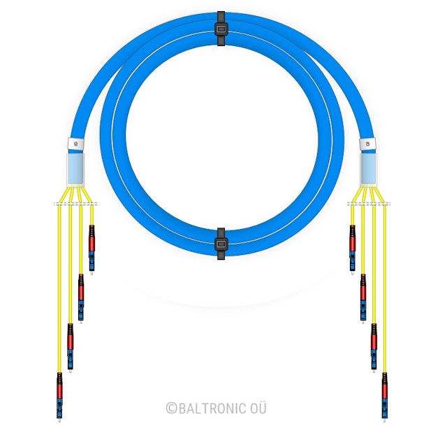 FINNFLASH PATCHCORD-FO SM UR LC/LC/4/10m | Fibre Optic Patch Chords ...