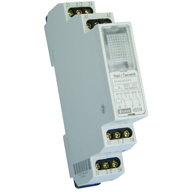 ELKO EP INTERMEDIATE RELAY 3CO 16A 230VAC YELLOW LED | Contactor Relays | Onninen