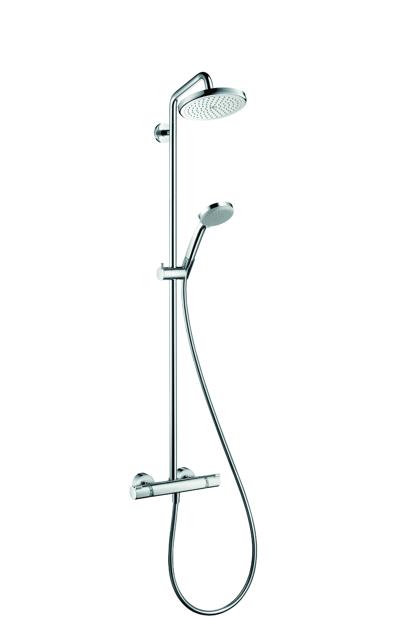 HANSGROHE SHOWER MIXER HANSGROHE 27185000 CROMA 220 SHOWERPIPE ...