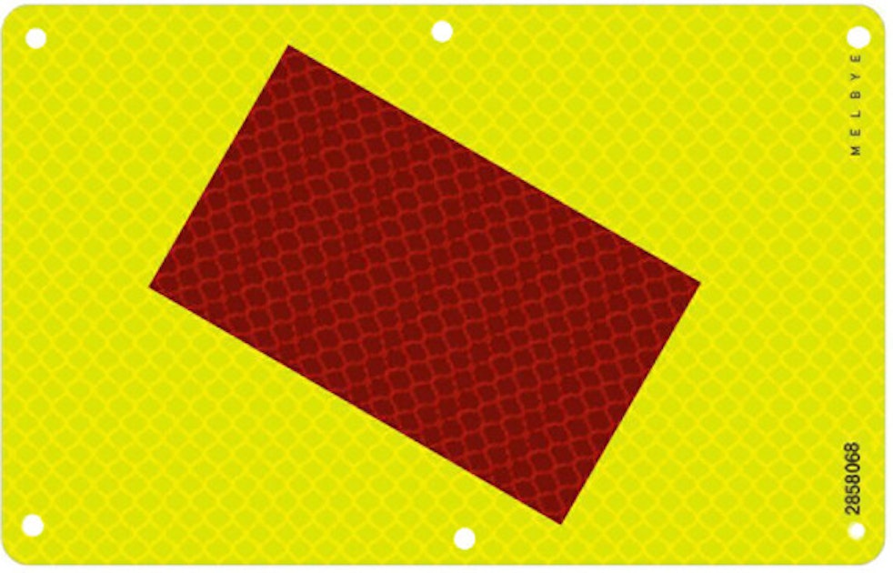 Kryssende spenn tynn skiltplate 315x200 | Merkeskilt | Onninen AS