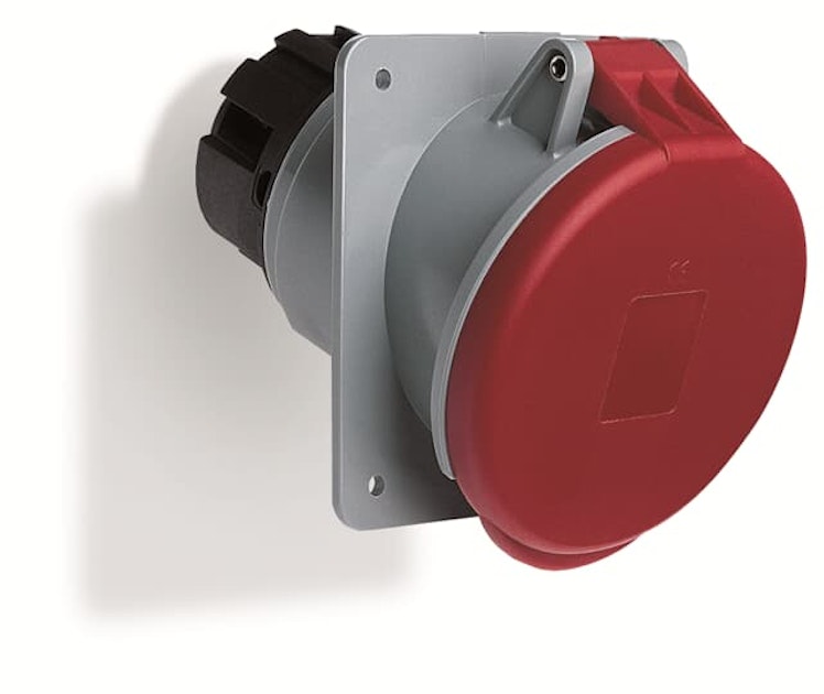 AMPHENOL SOCKET OUTLET 463RAU6 63A -415V IP44 3P+N+E | Power Plugs ...