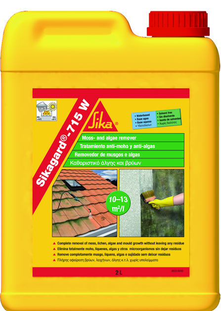 SIKA MOSS AND ALGAE REMOVING SIKA 5L SIKAGARD 715 W | Washing and ...