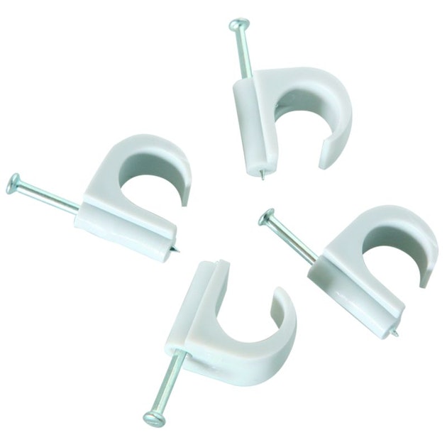 ONNLINE ONNLINE NAIL BRACKET OC 18-22MM WHITE 50PCE/BAG | Screw-/Nail ...