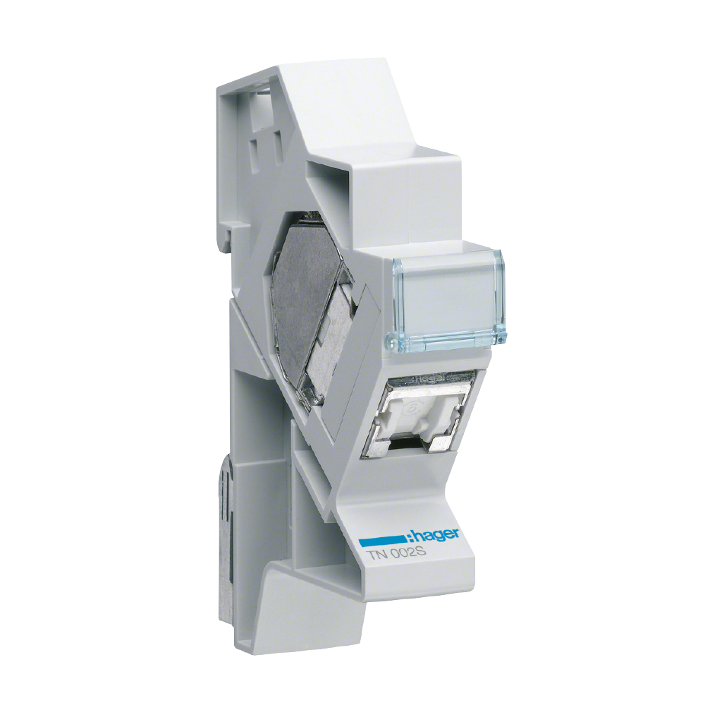 HAGER DATA MODULE SET TN003S RJ45 CAT6 UTP DIN | Copper Cords And ...