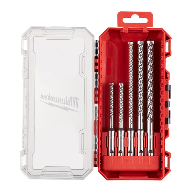 MILWAUKEE DRILL BIT SET MILWAUKEE SDS+ MX4 POF SET 1 5PCS | Sds-Plus ...