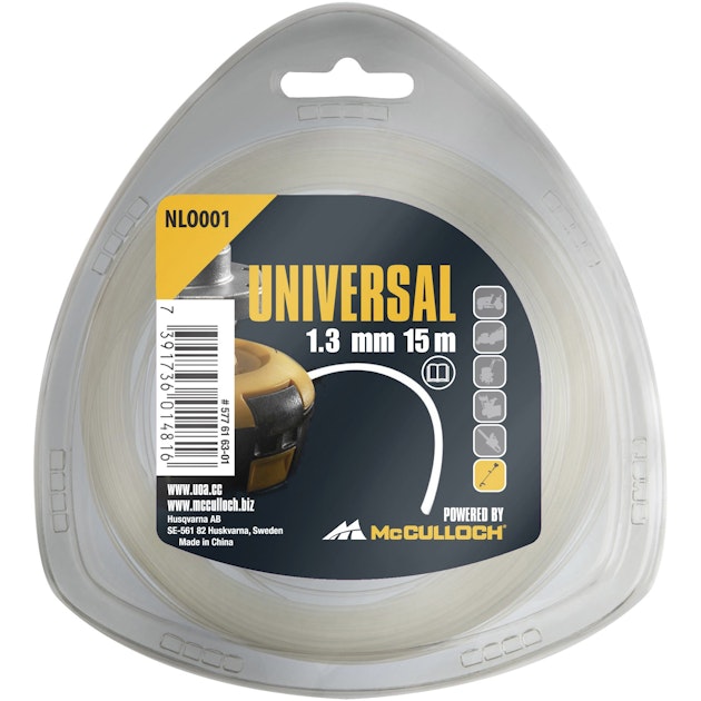UNIVERSAL TRIMMER LINE UNIVERSAL 1,3MMX15M ROUND | Lawn Trimmers | Onninen